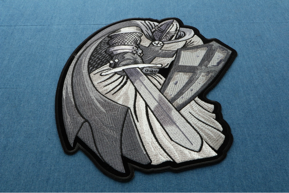 Large Christian Knight Patch for Motorcycle Jackets by Ivamis Patches