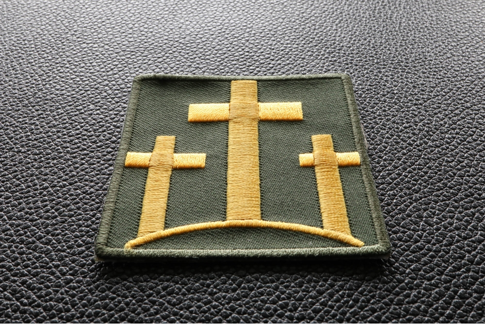 Three Crosses Patch, Christian Patches by Ivamis Patches