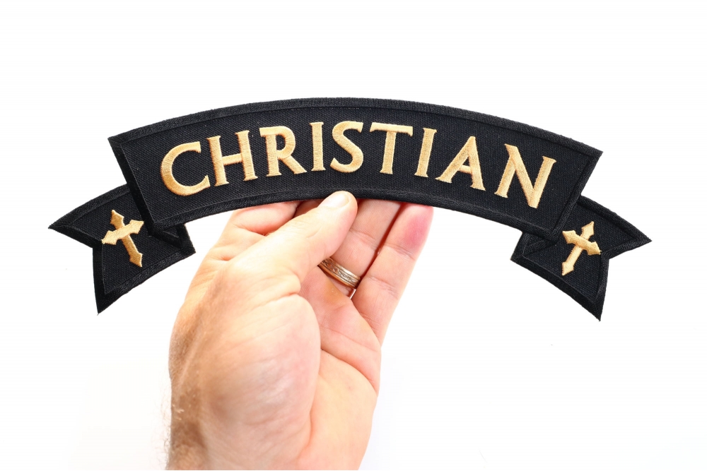 Christian Patch - Sew on Back of Jackets by Ivamis Patches