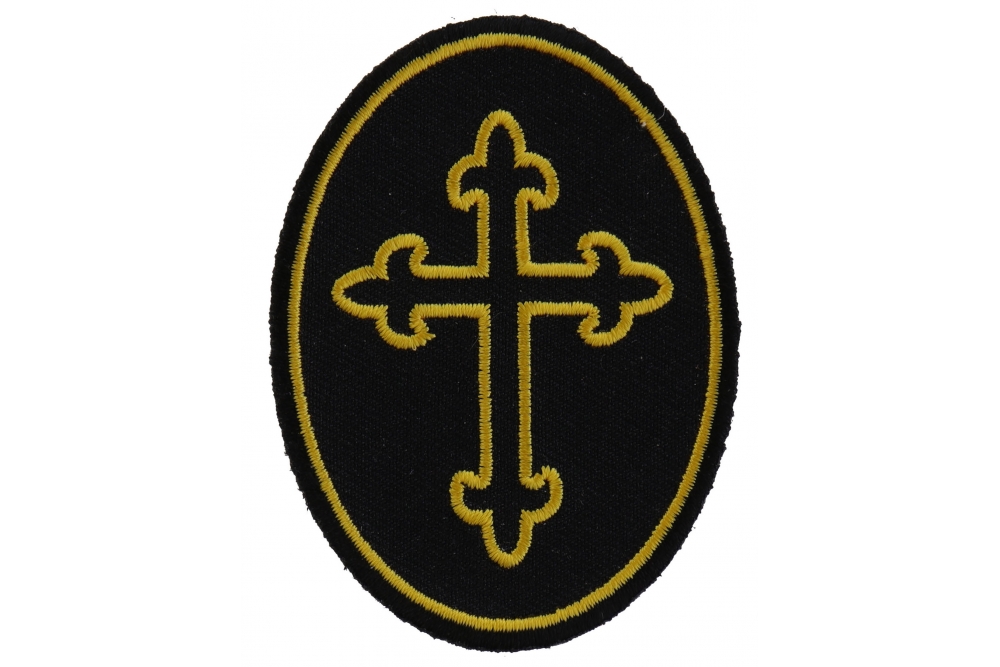 Small Christian Cross Patch | Embroidered Patches by Ivamis Patches