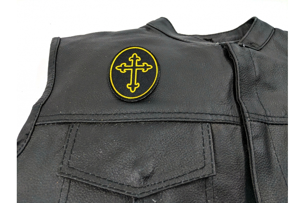 Small Christian Cross Patch | Embroidered Patches by Ivamis Patches