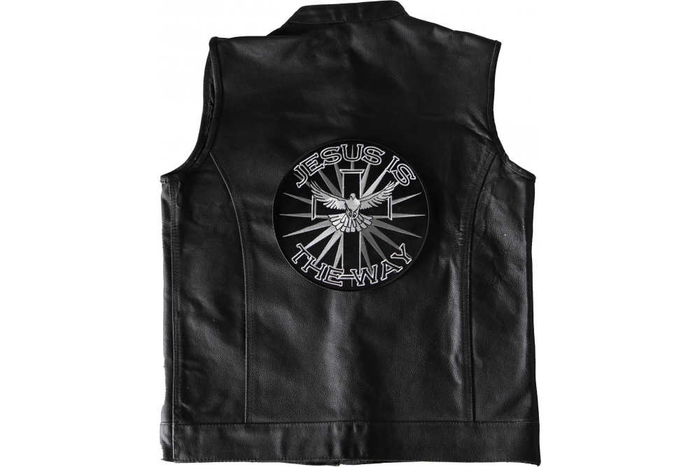 Large Jesus is The Way Patch for Back of Jackets by Ivamis Patches
