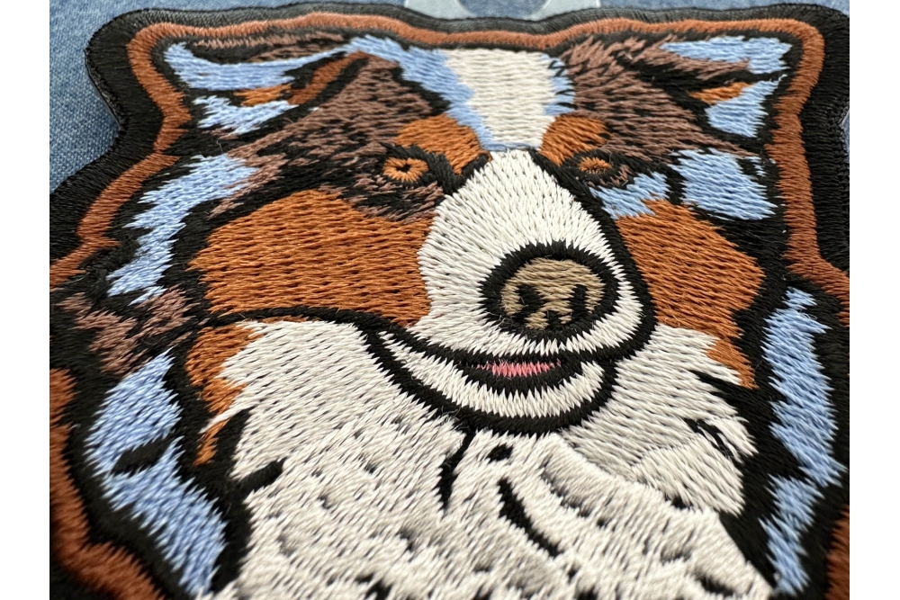 Aussie Shepherd Dog Iron on Patch by Ivamis Patches