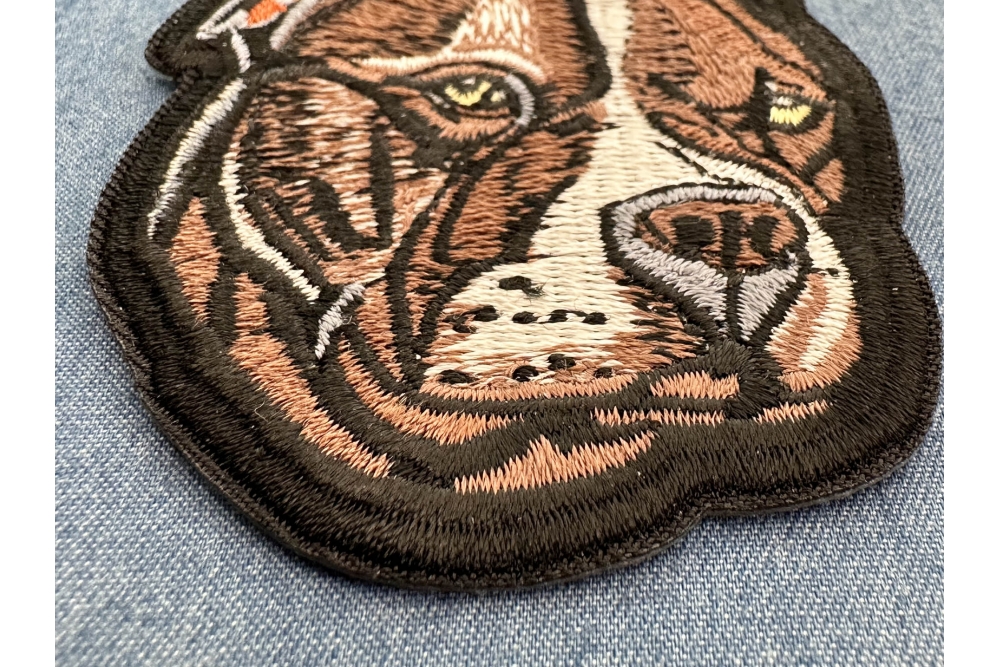 PitBull Dog Iron on Patch by Ivamis Patches