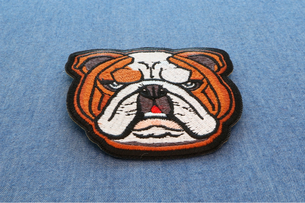 Bulldog Iron on Patch by Ivamis Patches