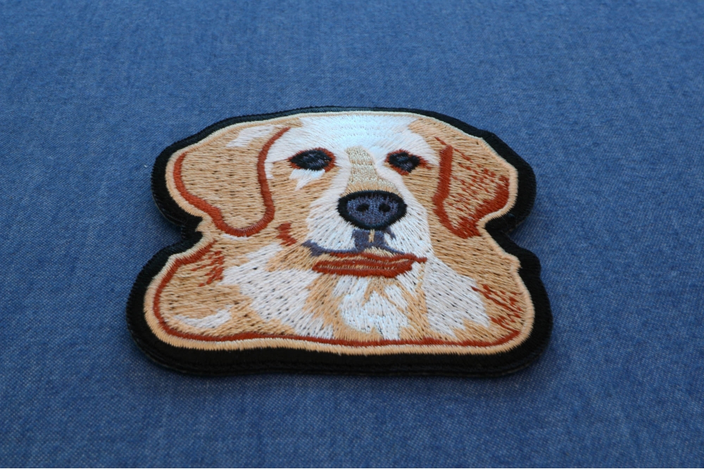 Golden Retriever Dog Iron on Patch by Ivamis Patches