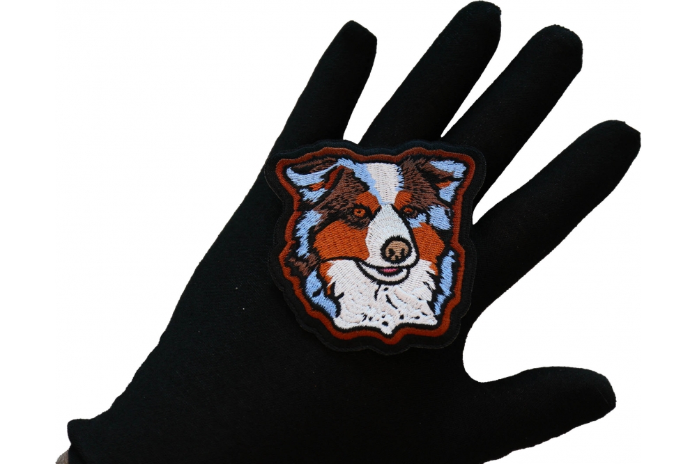 Aussie Shepherd Dog Iron on Patch by Ivamis Patches