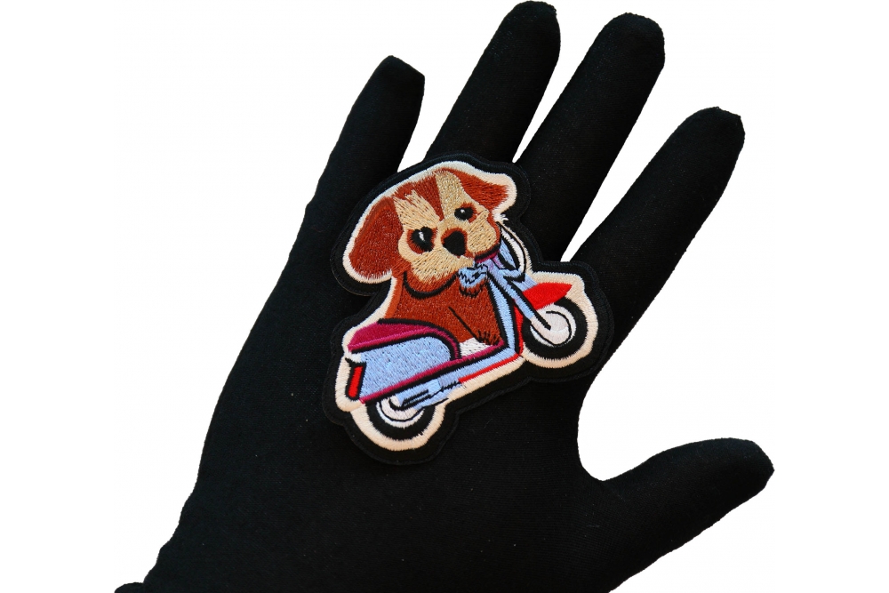 Biker Dog Iron on Patch by Ivamis Patches