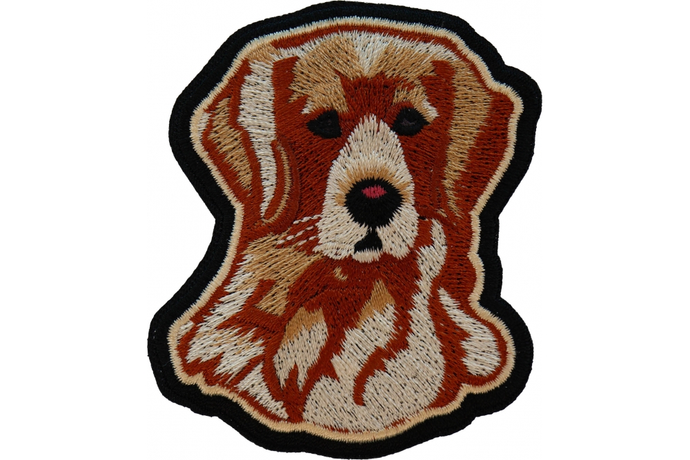 Handsome Retriever Dog Iron on Patch by Ivamis Patches