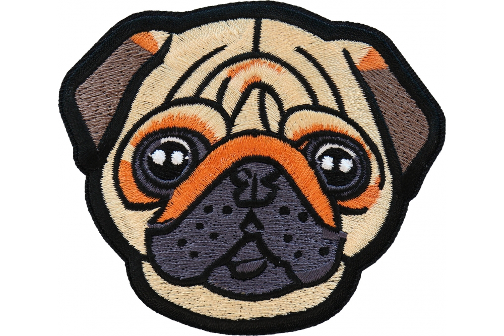 Sweet Pug Iron on Patch by Ivamis Patches