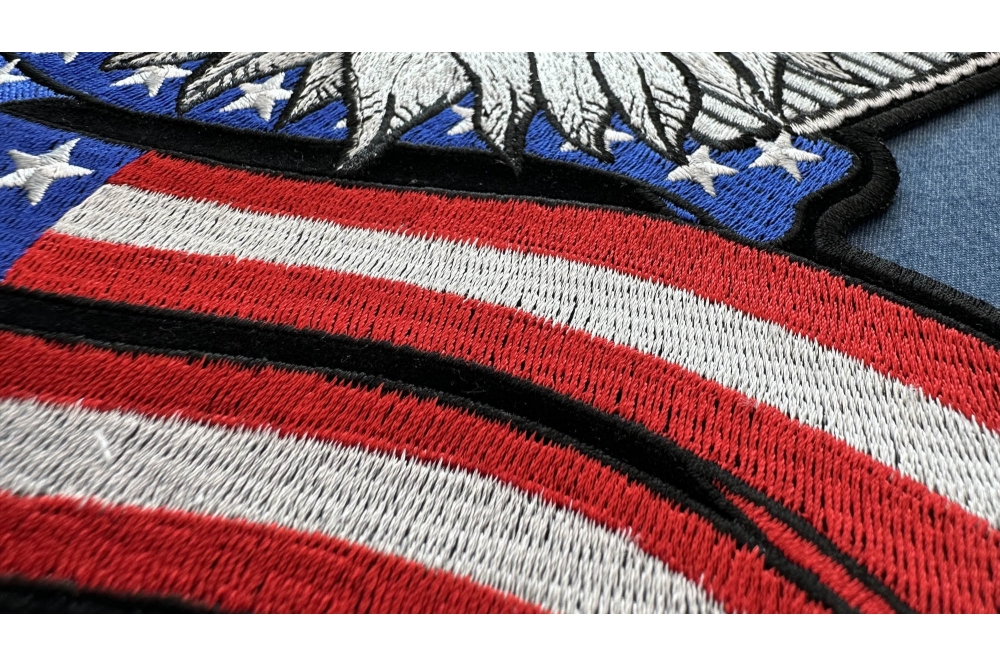 Biker Forever Eye Patch Eagle Patch, Large Biker Back Patches for ...