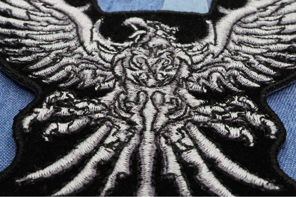 Raised Wing Eagle Patch, Biker Eagle Patches by Ivamis Patches