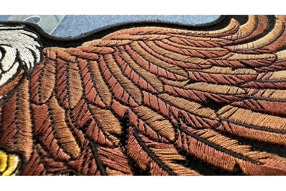 Large Eagle Patch for Back of Leather Jackets by Ivamis Patches