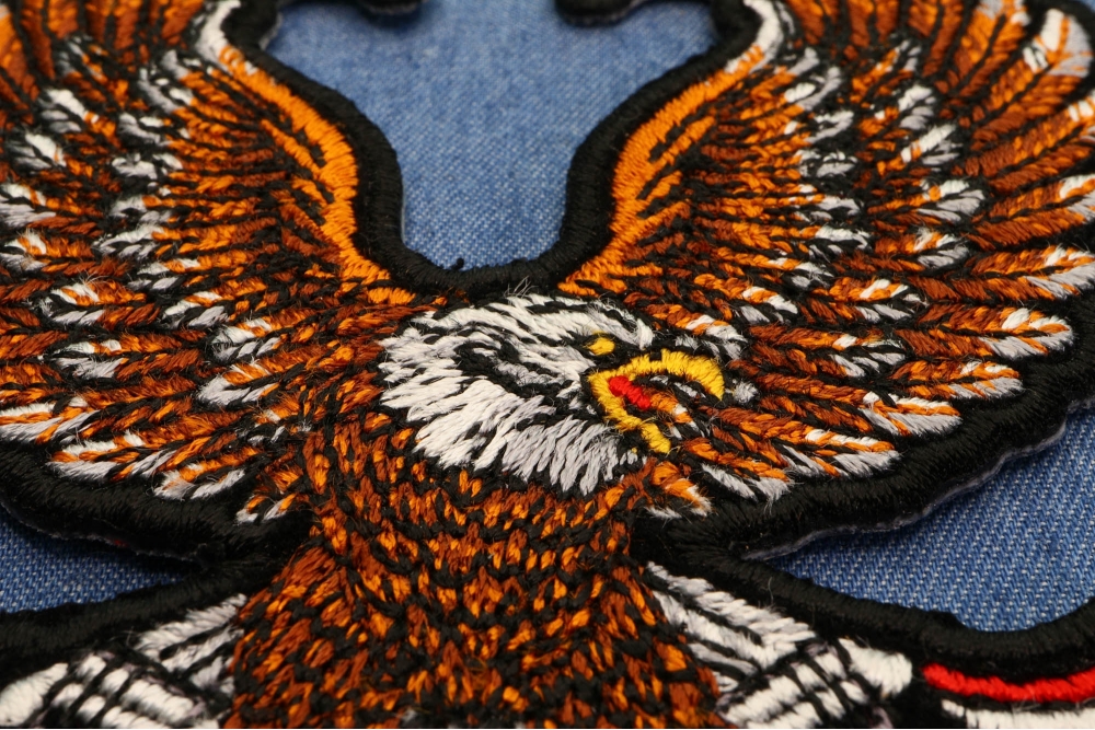 Eagle Patch with Raised Wings for Sewing on to Jackets by Ivamis Patches