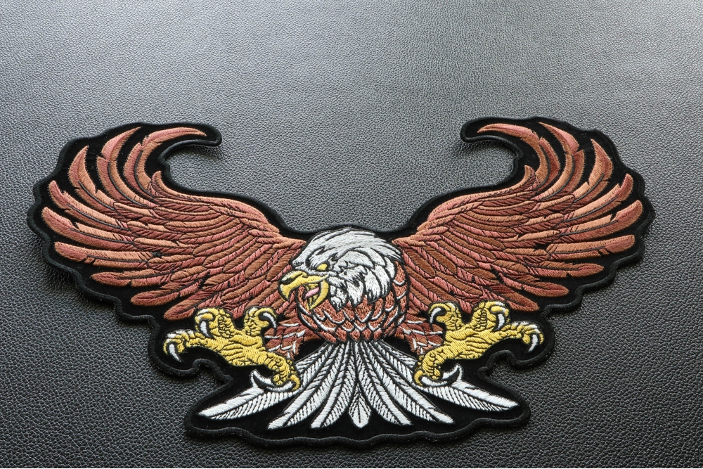 Large Eagle Patch for Back of Leather Jackets by Ivamis Patches
