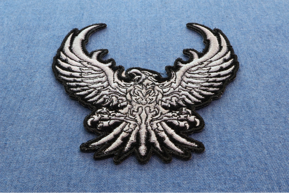 Small Silver Eagle Patch by Ivamis Patches