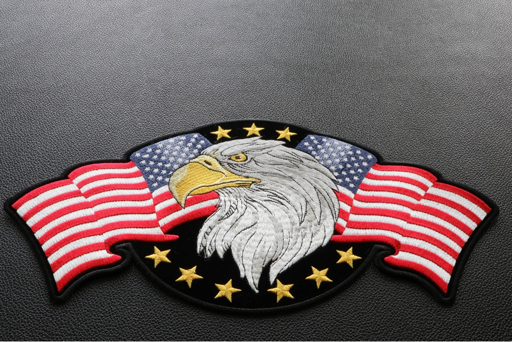 Large Eagle Patch for Back of Jackets by Ivamis Patches