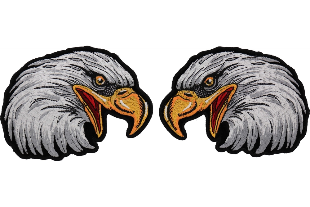 Iron on Eagle Patches Left and Right Medium by Ivamis Patches