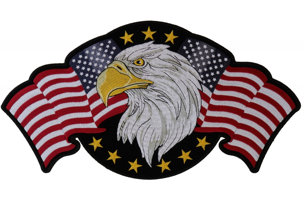 American Flag Eagle Patch, Large Eagle Patches for Jackets by Ivamis ...