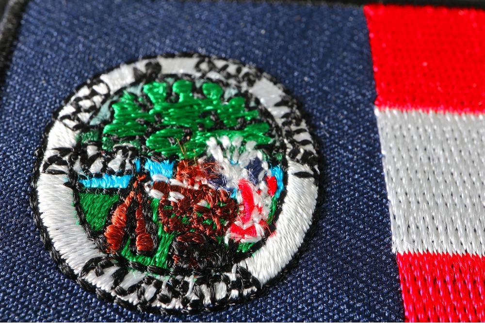 Historical Florida Flag Iron on Patch by Ivamis Patches