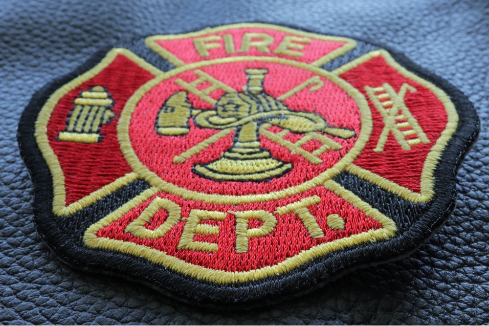 Fire Department Iron On Patch For Firemen | Embroidered Patches by ...