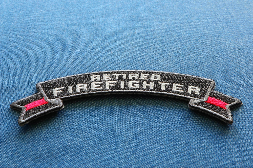 Retired Firefighter Rocker Patch by Ivamis Patches