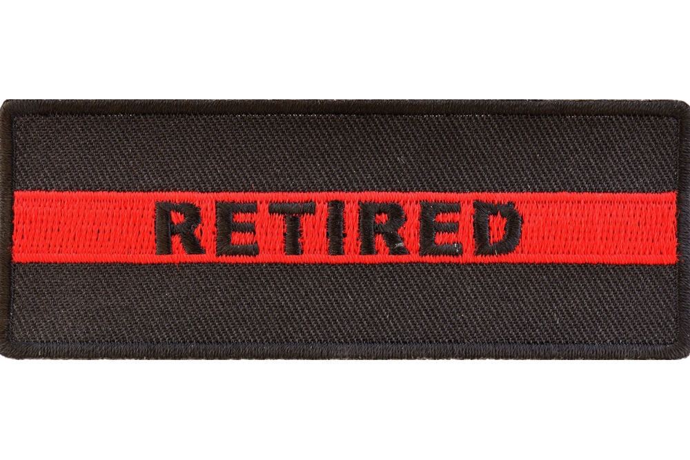 Retired Red Line Firefigher Patch | Embroidered Patches by Ivamis Patches
