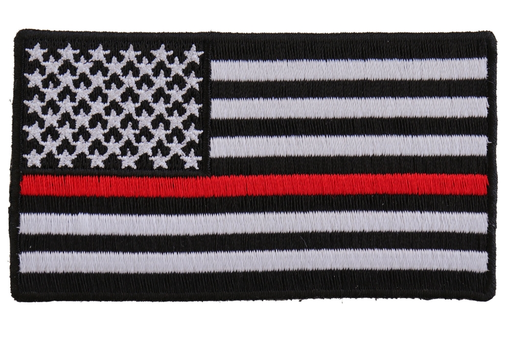 Subdued US Flag With Red Stripe Patch | Embroidered Patches by Ivamis ...
