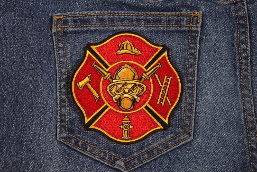 Fire Fighter Patch for Sewing or Ironing on to Jackets by Ivamis Patches