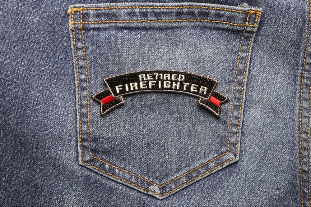Retired Firefighter Rocker Patch by Ivamis Patches