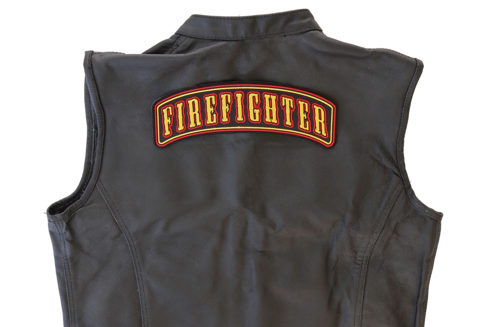 shown on leather vest