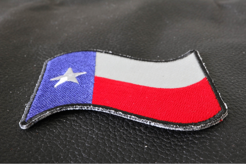 Iron On Waving Texas Flag Patch | Embroidered Patches by Ivamis Patches
