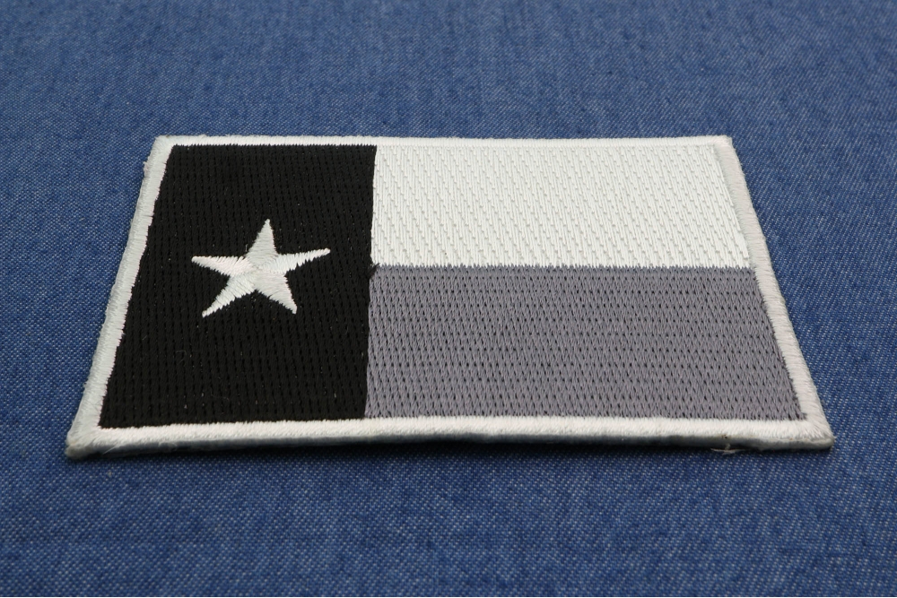 Monochrome Texas Flag Patch by Ivamis Patches