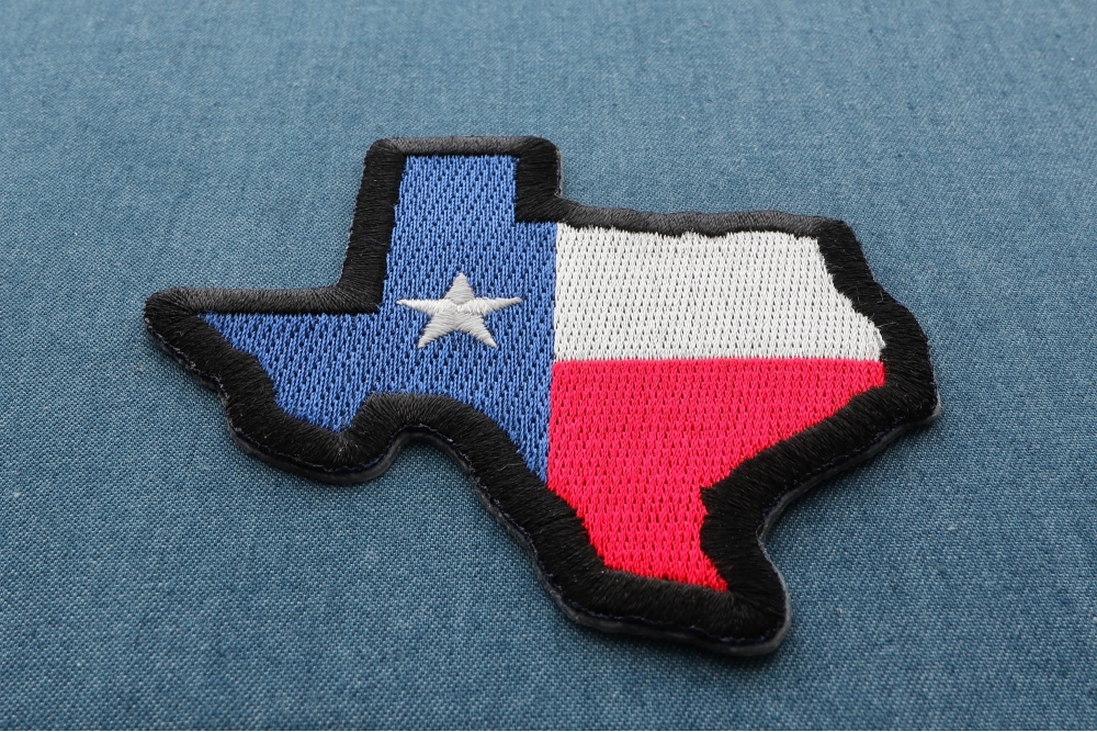 Texas State Embroidered Iron On Patch | Embroidered Patches by Ivamis ...