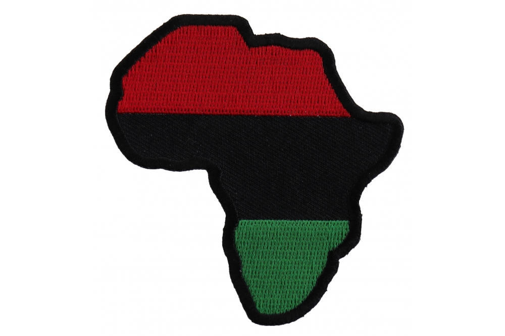 Africa Map Embroidered Iron On Flag Patch | Embroidered Patches by ...