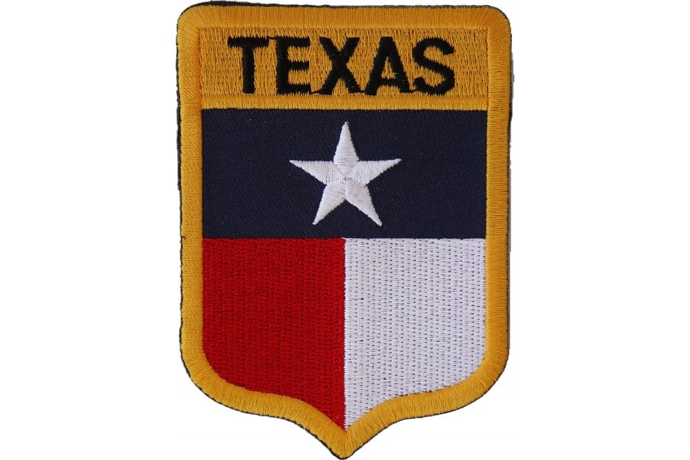 Iron On Texas Shield Patch | Embroidered Patches by Ivamis Patches