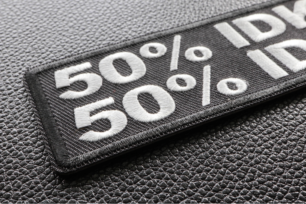 50 Percent I Don't Know 50 Percent I don't care Patch by Ivamis Patches