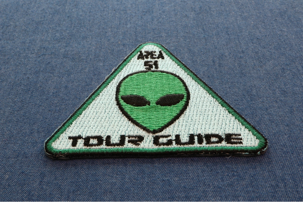Area 51 Tour Guide Patch Alien Head by Ivamis Patches