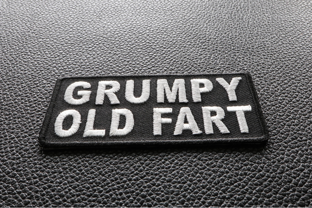 Grumpy Old Fart Patch | Embroidered Patches by Ivamis Patches
