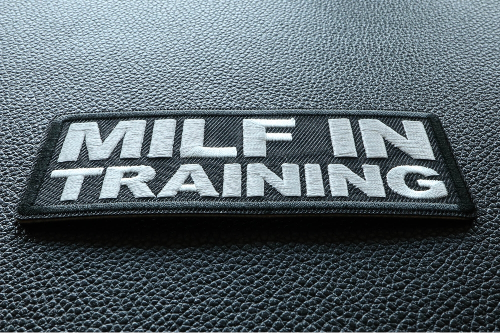 Milf in Training Funny Ladies Patch - Iron on Funny Patches by Ivamis ...