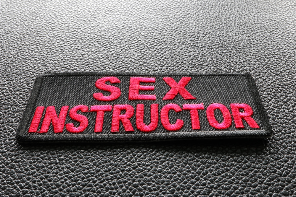 Sex Instructor Patch Funny Patches For Adults By Ivamis Patches 