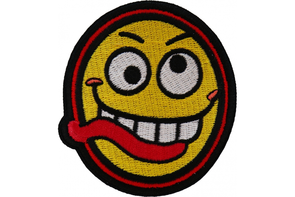 Funny Face Iron on Patch - Iron on Funny Patches by Ivamis Patches