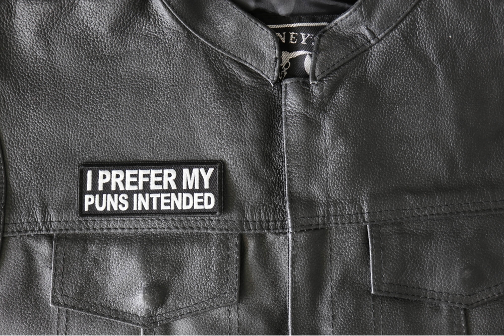 I prefer my puns intended Patch, Funny Saying Patches by Ivamis Patches