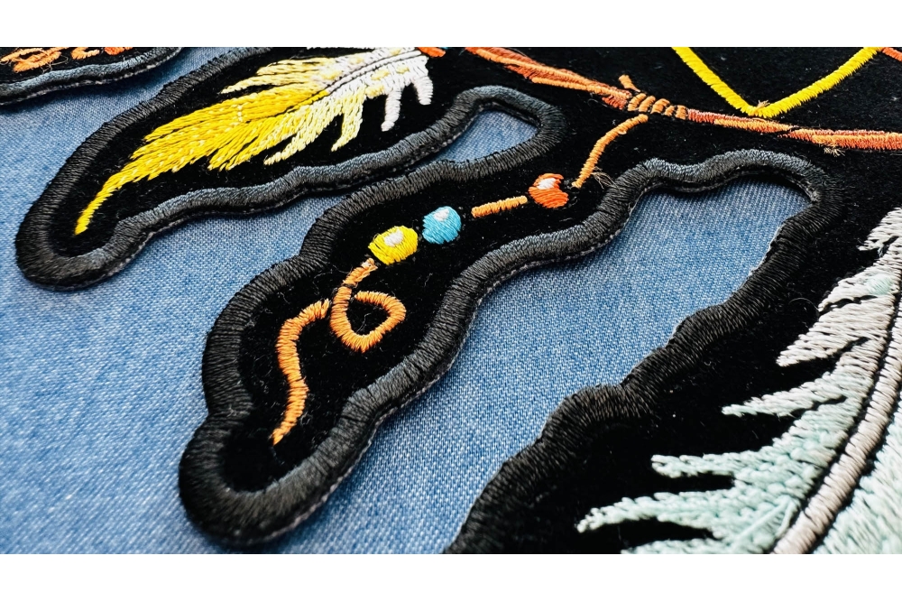 Eagle and Feathers in Dream Catcher Patch, Large Eagle Patches for ...