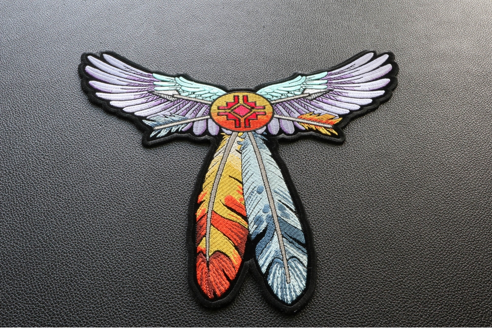 Large Feather Patch for Back of Jackets by Ivamis Patches