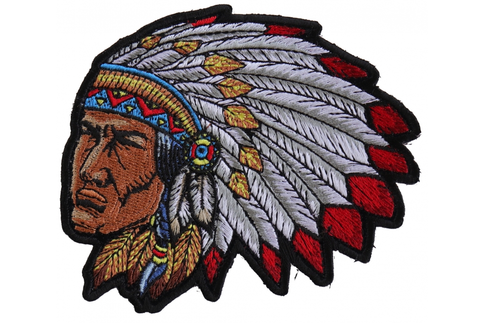 Indian Chief Patch for Jackets by Ivamis Patches