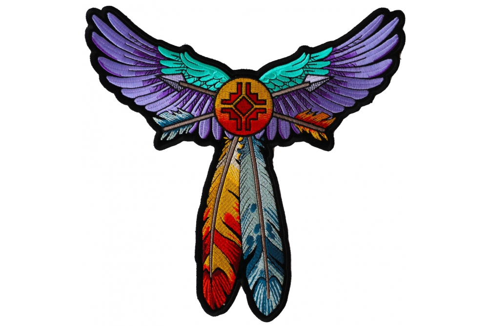 Large Feather Patch for Back of Jackets by Ivamis Patches