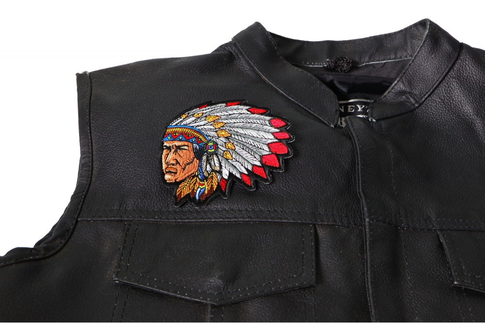 Indian Chief Patch for Jackets by Ivamis Patches