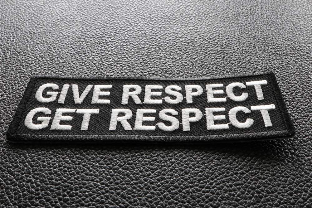 Give Respect Get Respect Patch, Biker Sayings by Ivamis Patches