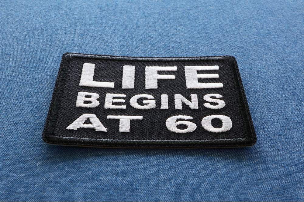 Life Begins at 60 Patch, Saying Patches by Ivamis Patches